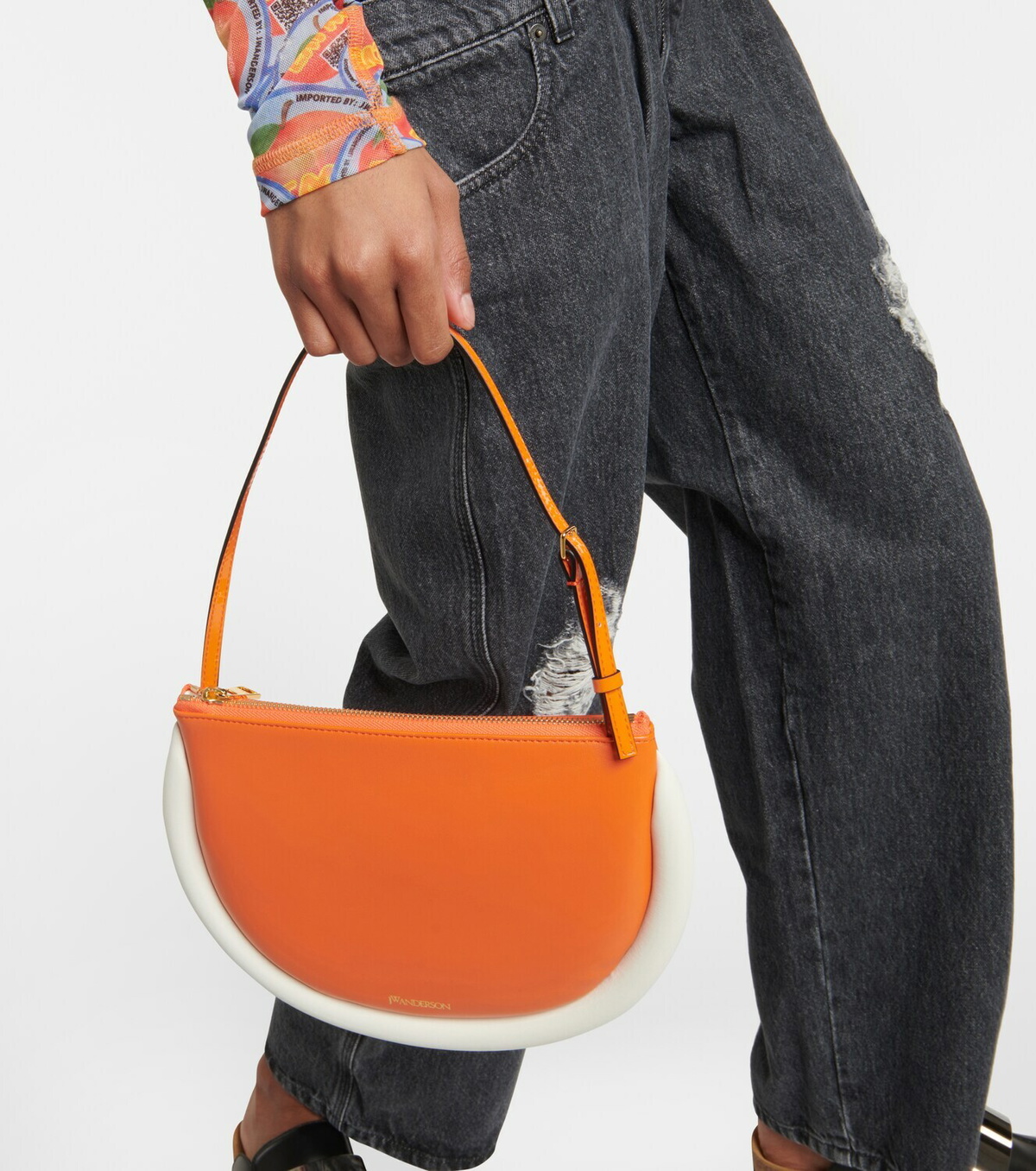 JW Anderson - Bumper-Moon leather shoulder bag JW Anderson