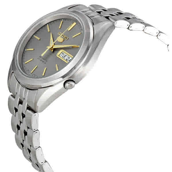 Seiko 5 Automatic Grey Dial Stainless Steel Mens Watch SNKL19 Seiko