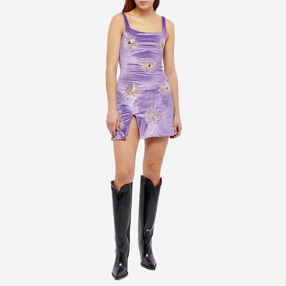 Oceanus Women's Callie Dress in Lilac Oceanus