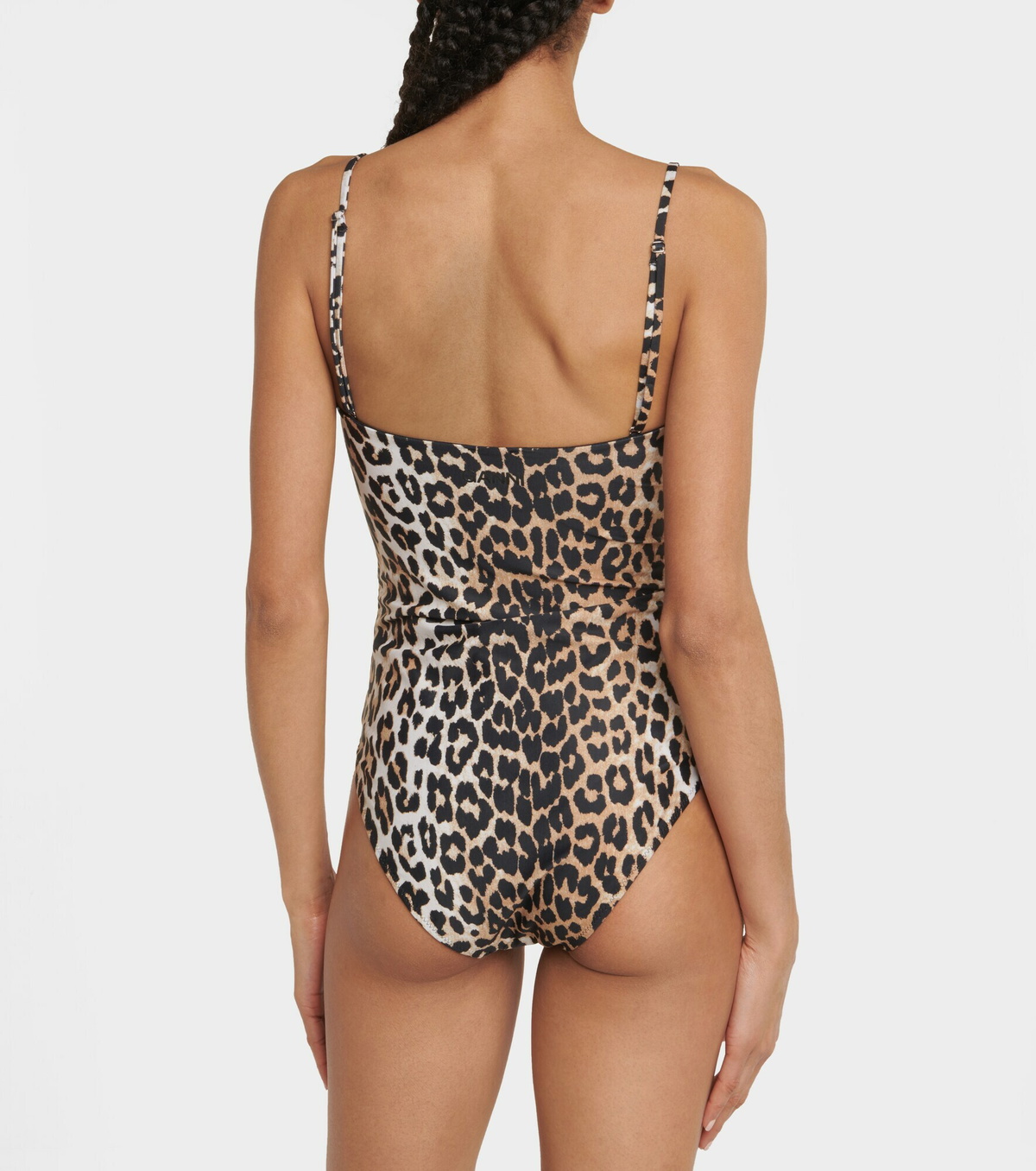 Ganni Leopard Print Swimsuit Ganni