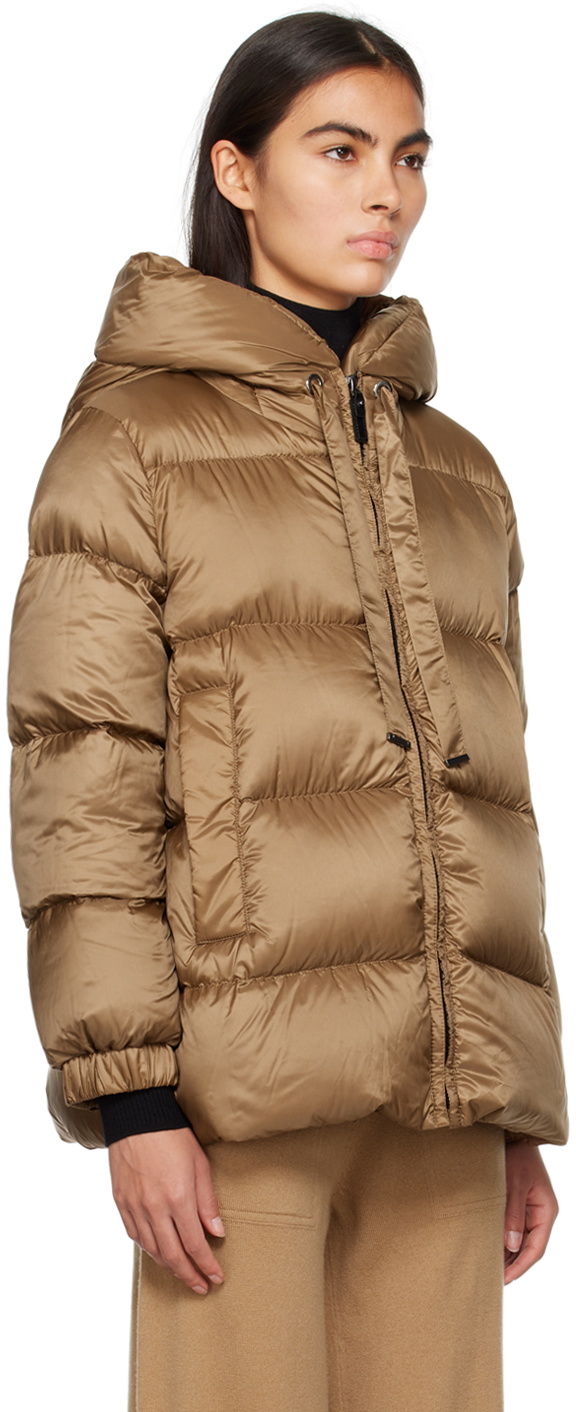 Max Mara Beige The Cube Down Jacket Max Mara