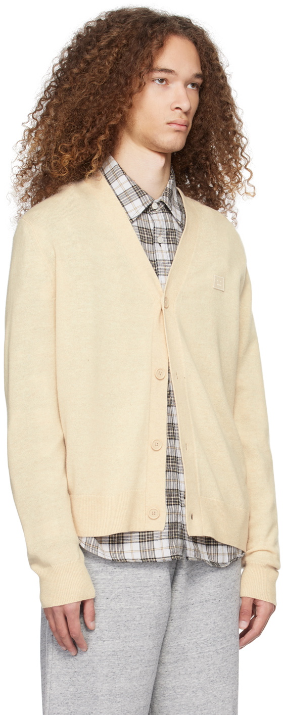 Acne Studios Beige Patch Cardigan Acne Studios