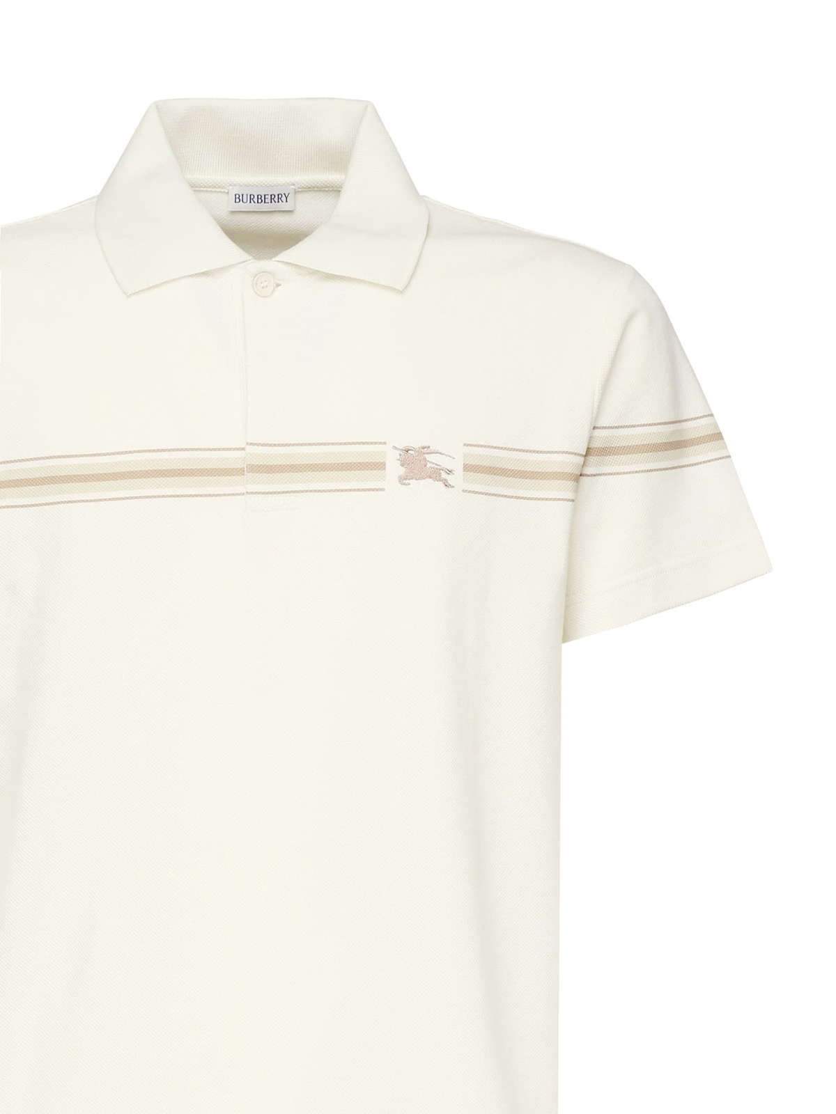 Burberry Striped Cotton Polo Shirt Burberry