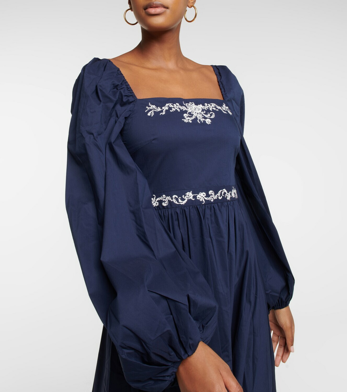 Caroline Constas Kaylin embroidered midi dress Caroline Constas