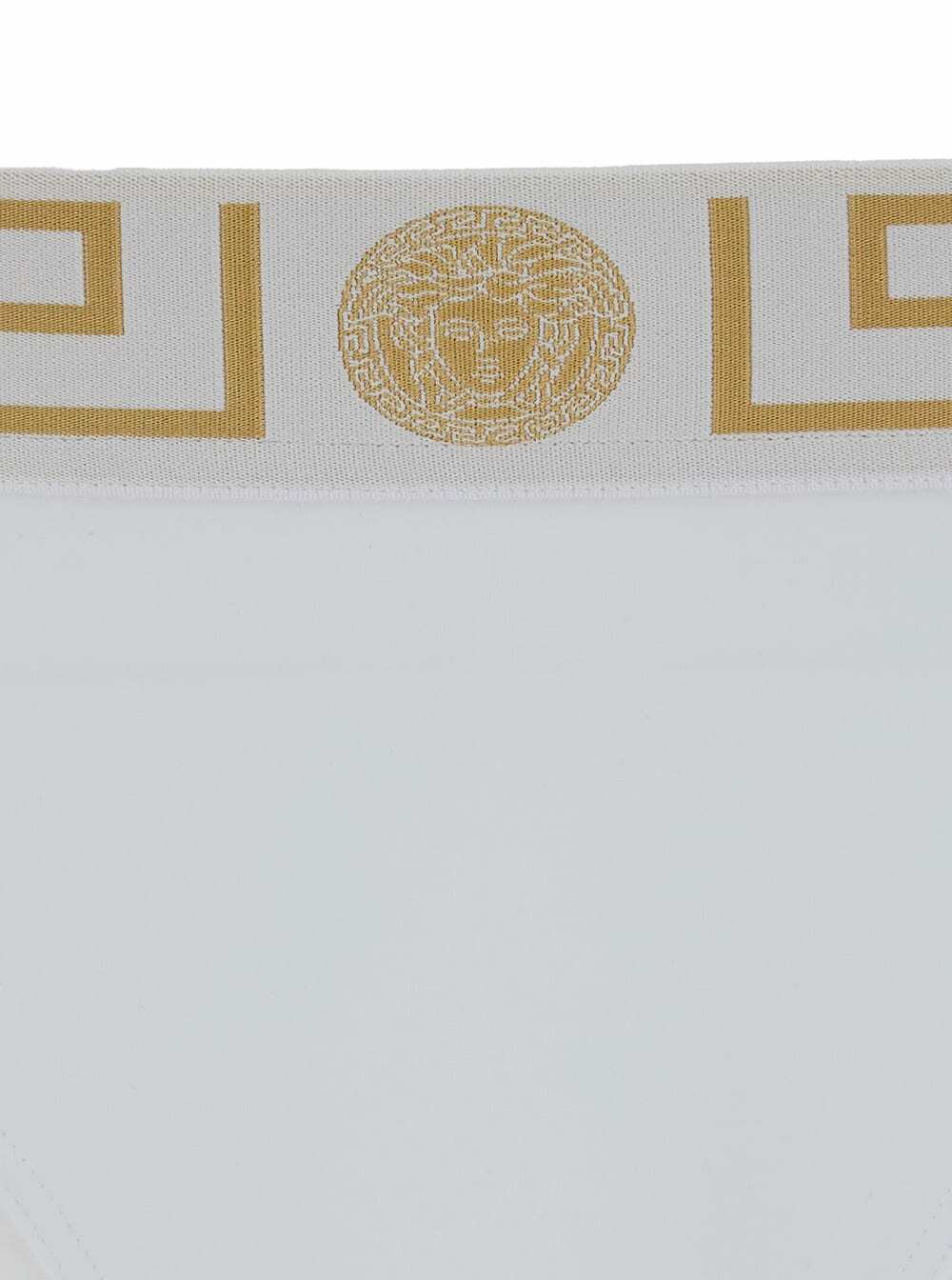 Versace Speedo With Greca Detail In Tech Fabric Man Versace