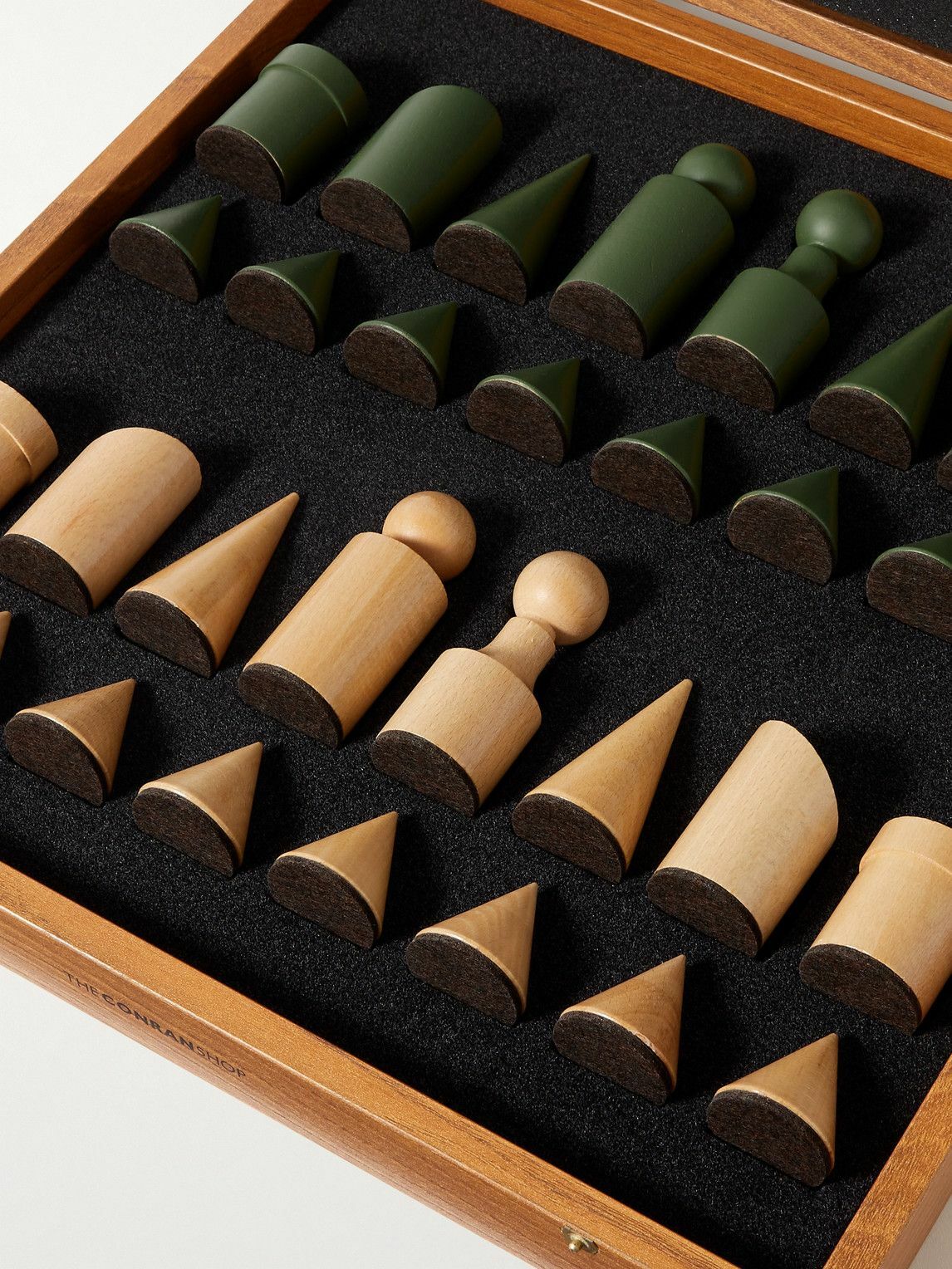 The Conran Shop - Oak, Faux Leather and Felt Chess Set The Conran Shop