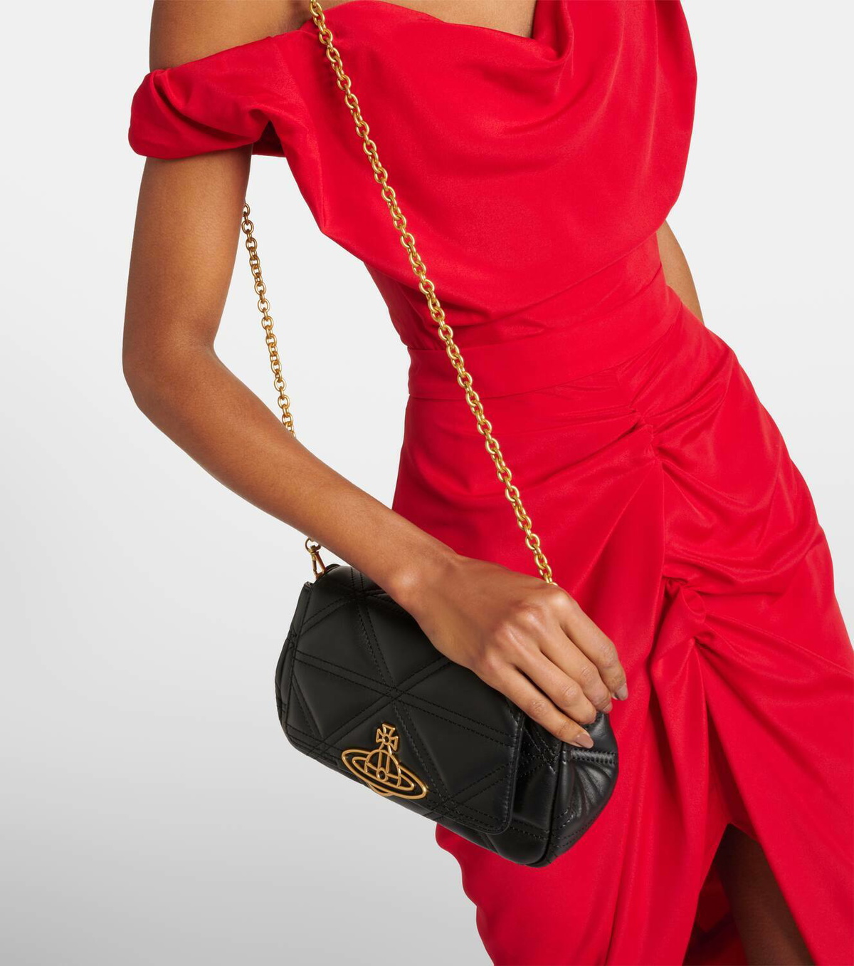 Vivienne Westwood Hazel Medium quilted leather shoulder bag Vivienne Westwood