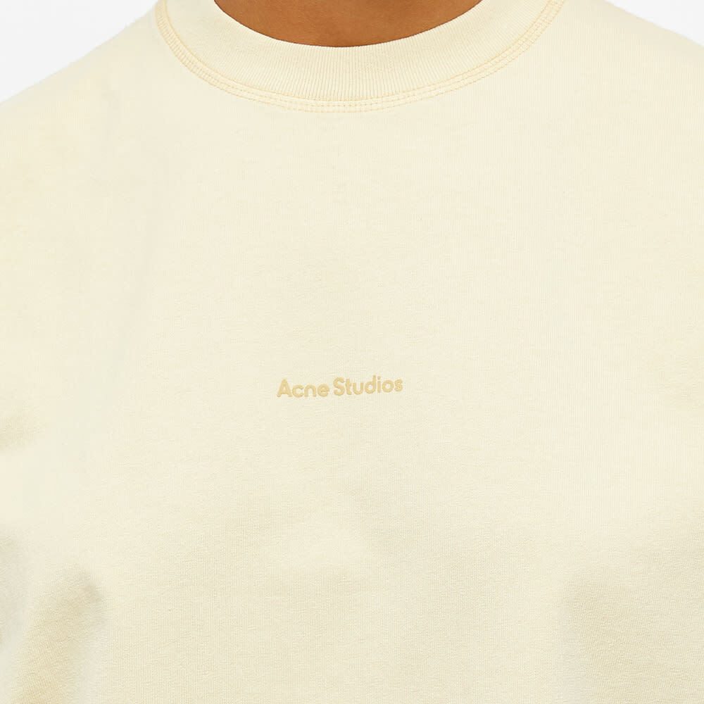 Acne Studios Women's Erin Stamp T-Shirt Dress in Vanilla Yellow Acne ...