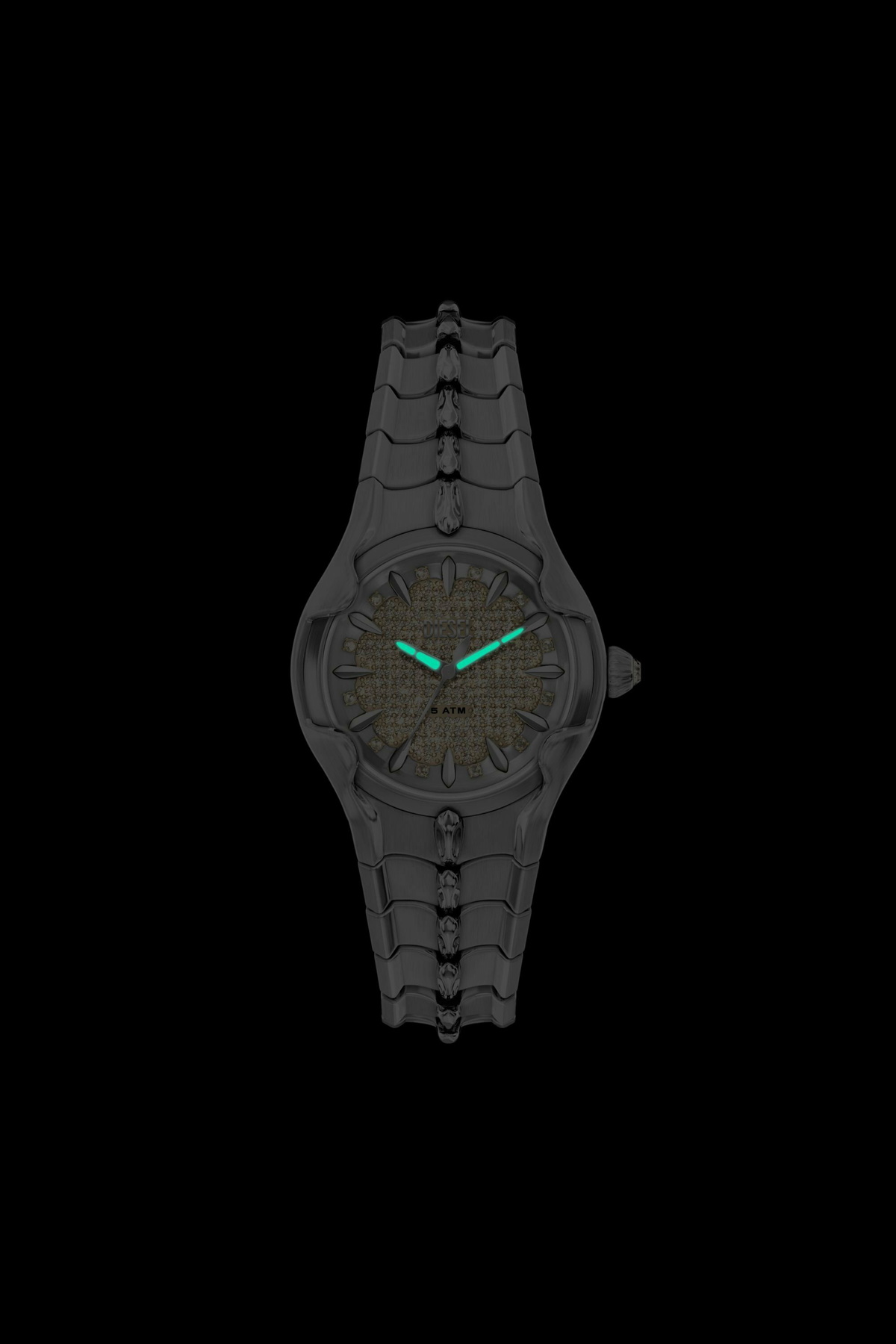 Diesel Vert Stainless Steel Watch - Timeframes Mens in Silver Diesel