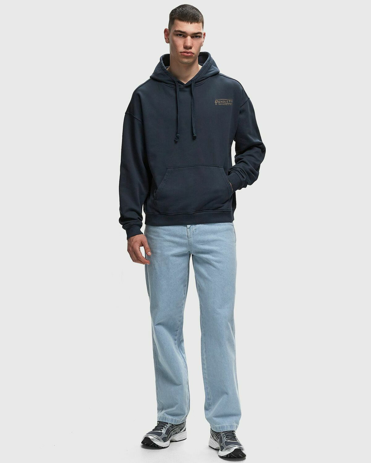 Pendleton Trade Mark Hoodie Blue Hoodies Pendleton