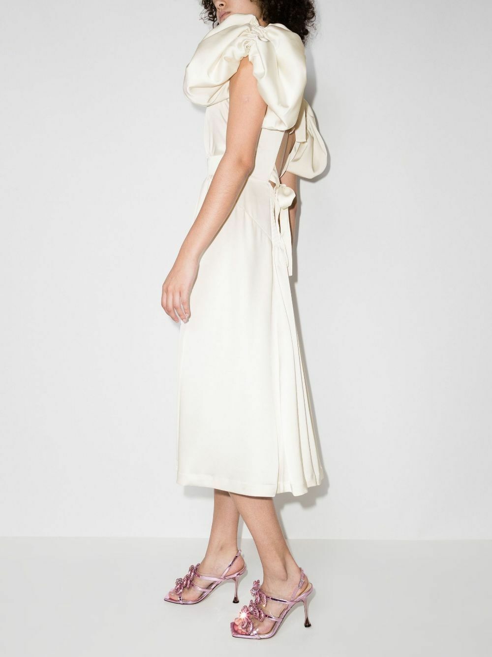 ROTATE BIRGER CHRISTENSEN Noon Puff-Sleeve Dress ROTATE Birger Christensen