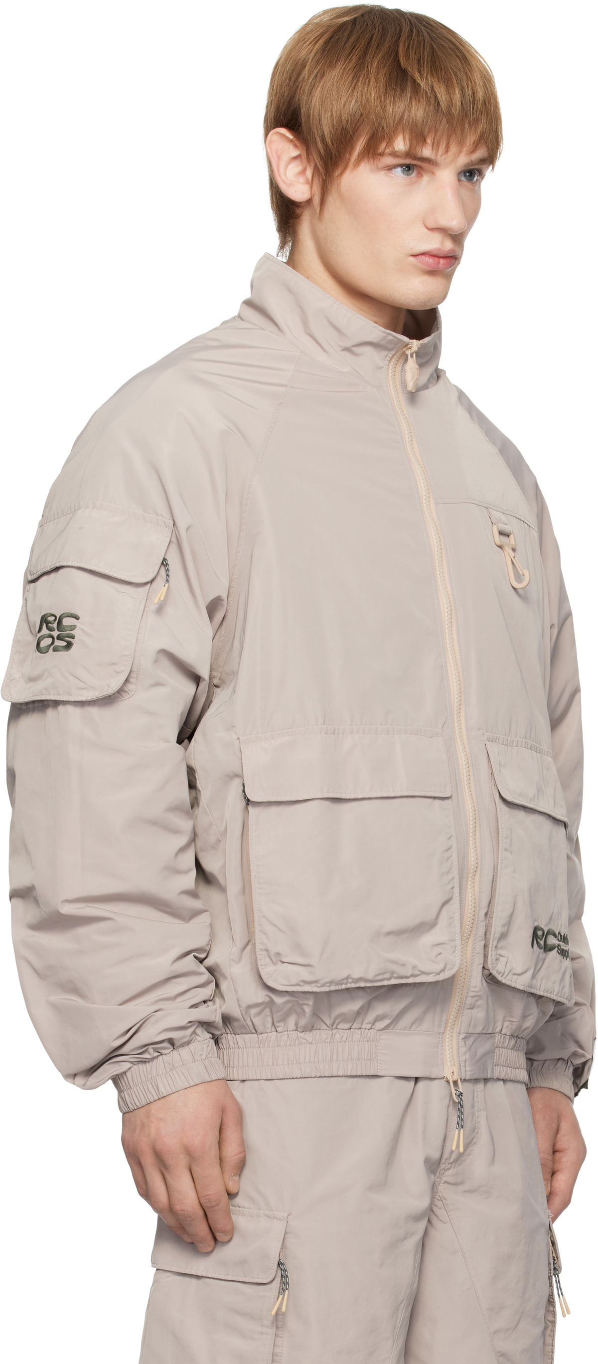 RCOS Taupe Cargo Track Jacket RCOS