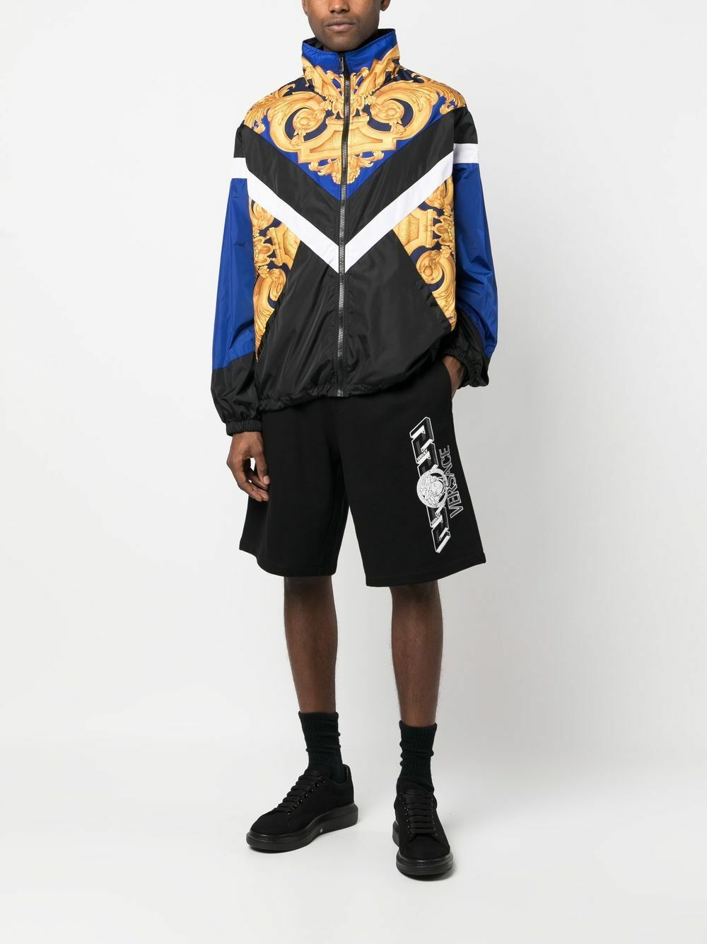 VERSACE - Barocco Print Nylon Blouson Jacket Versace