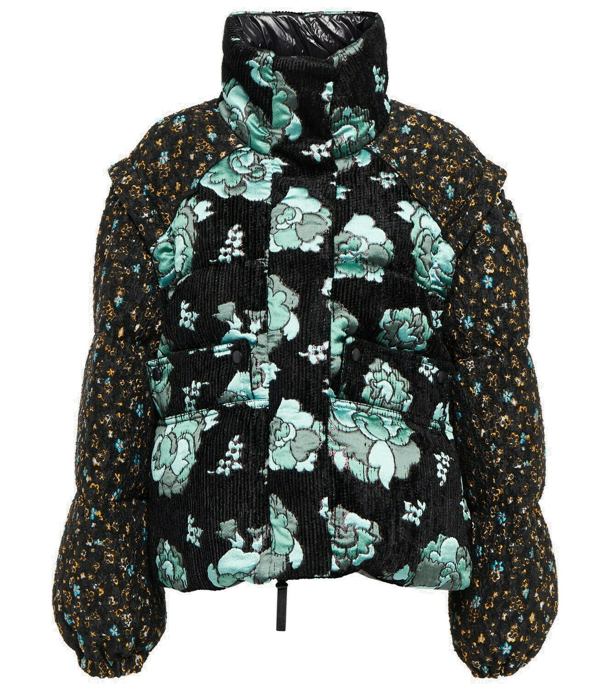 Moncler Genius - 2 Moncler 1952 patchwork jacquard down jacket Moncler ...