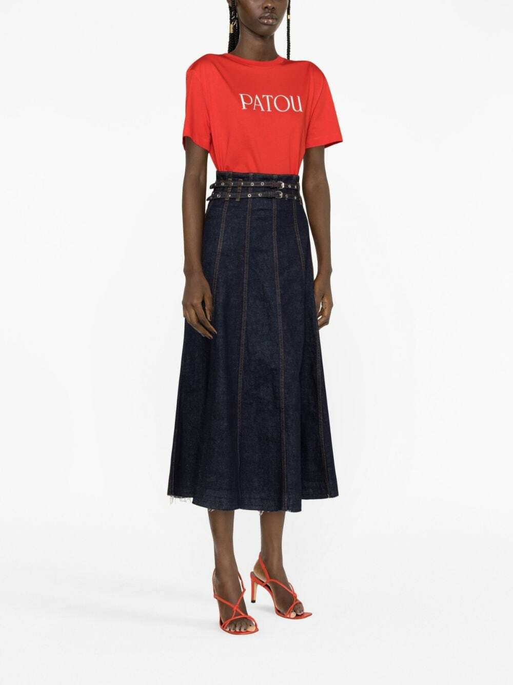PATOU - Cotton T-shirt With Logo Patou