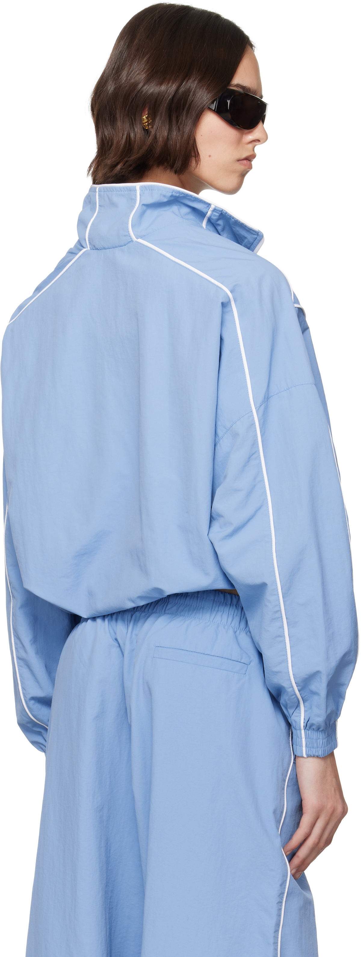 WILLY CHAVARRIA Blue Ruff Rider Track Jacket Willy Chavarria