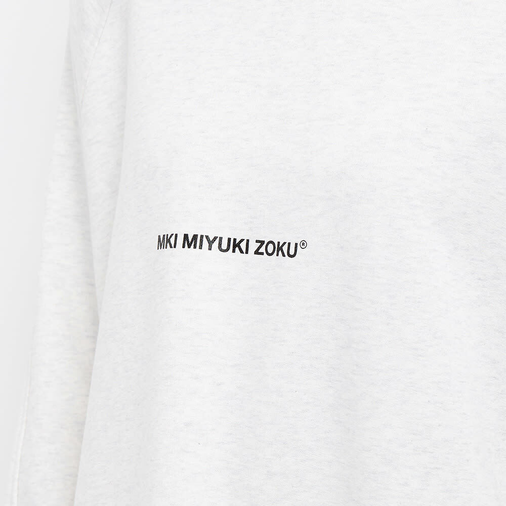 MKI Women's Staple Split Crew Sweat in Cream MKI Miyuki-Zoku
