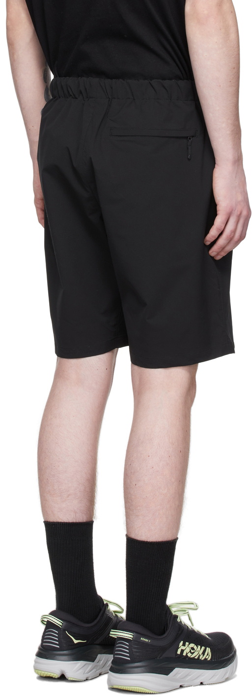 Goldwin Black Polyester Shorts Goldwin