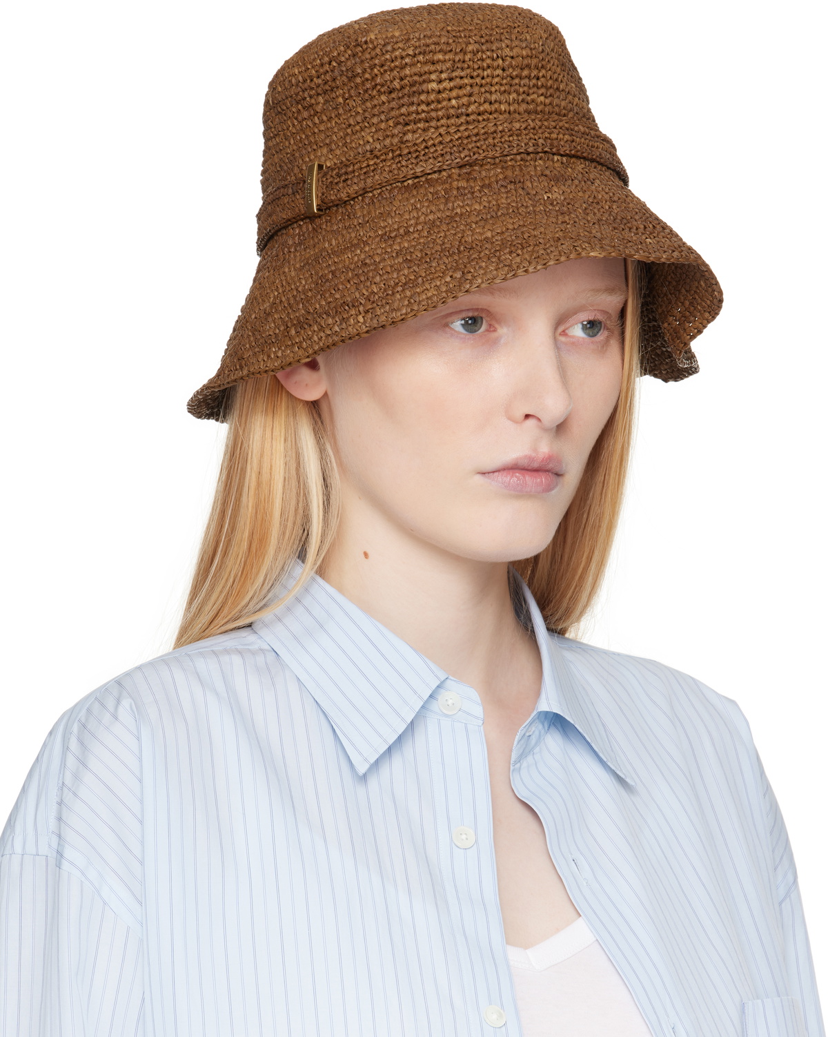 rag & bone Brown Lela Rollable Bucket Hat Rag and Bone