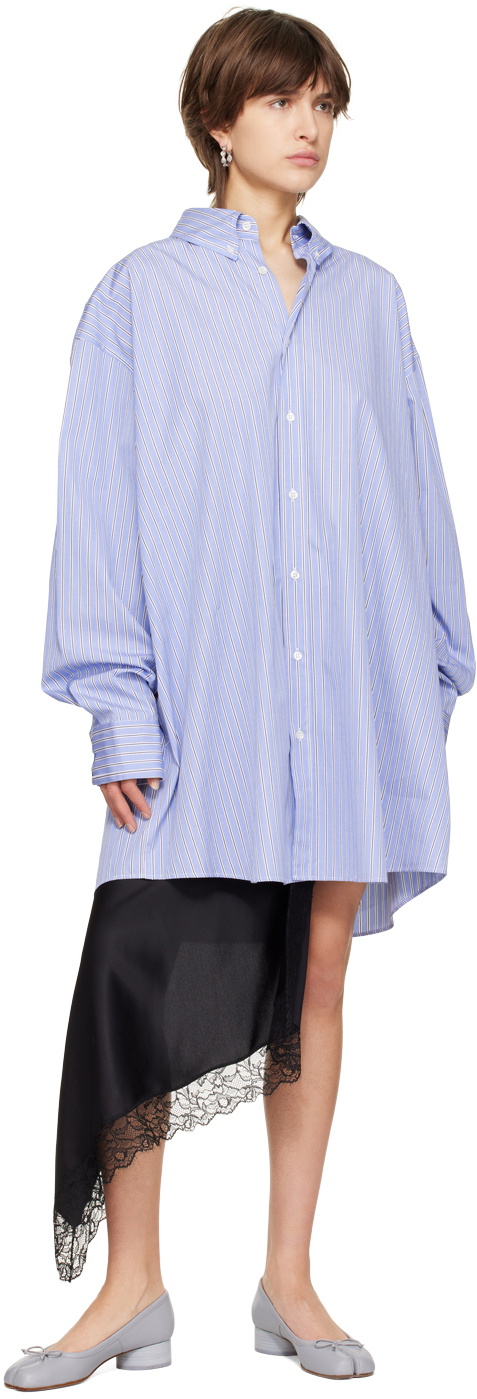 Maison Margiela Blue Tabi Ballerina Heels Maison Margiela