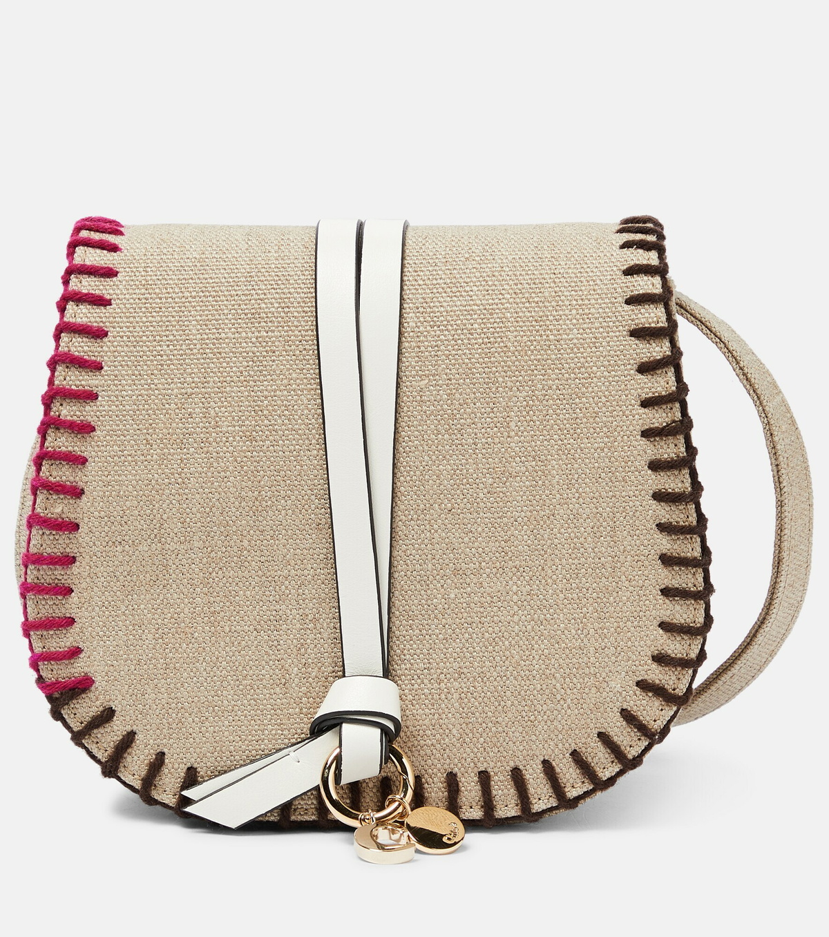 Chloe - Alphabet Small canvas crossbody bag Chloe