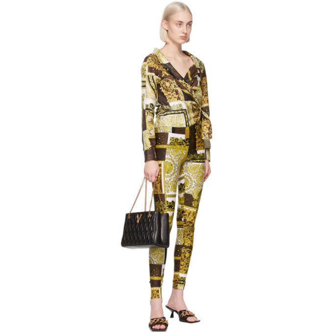 Versace Gold Barocco Patchwork Print Shirt Versace