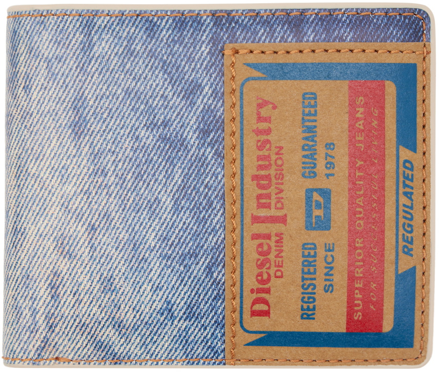 Diesel Blue Jackron Bi-Fold Coin S Wallet Diesel