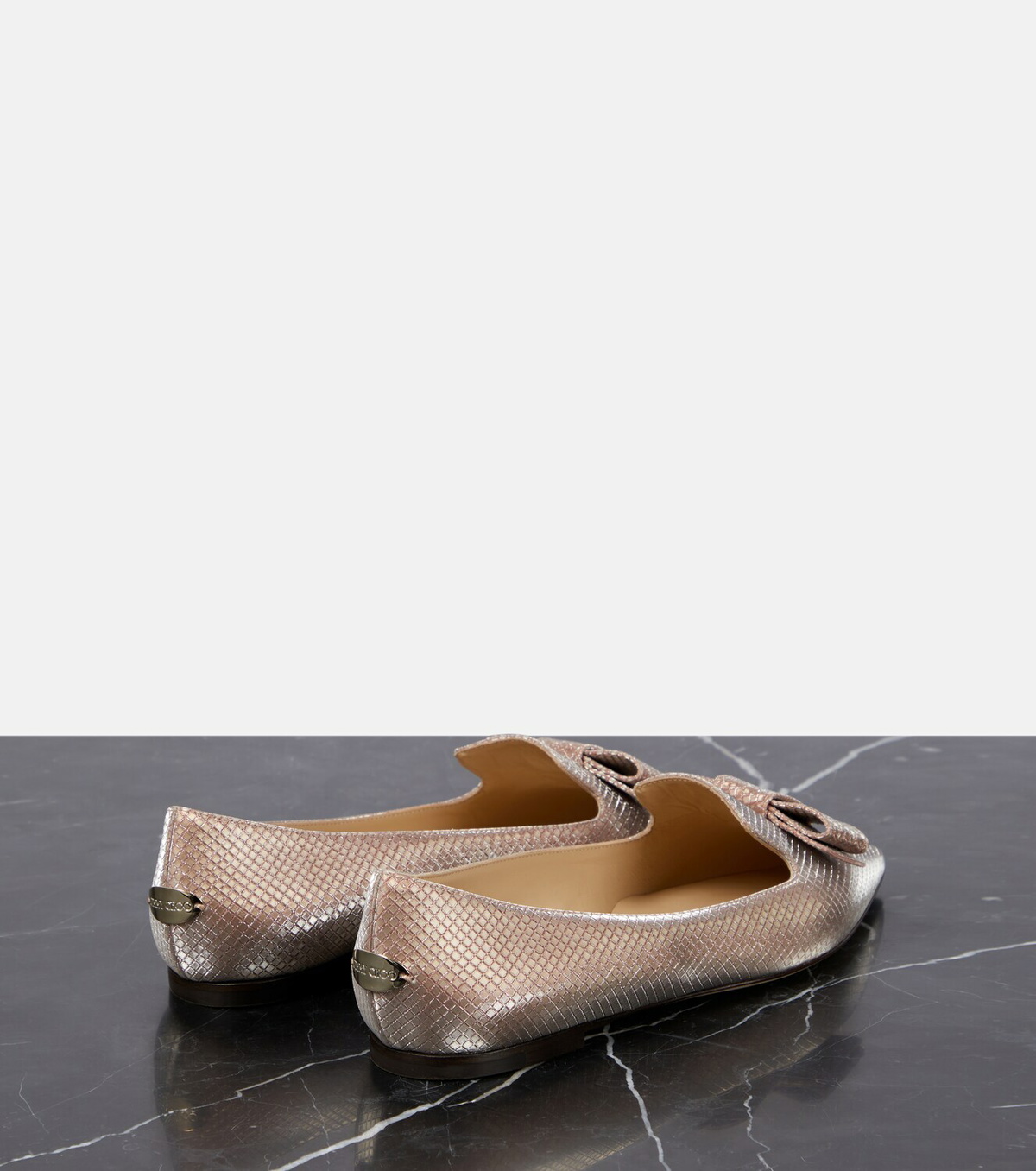 Jimmy Choo Gala bow-embellished ballet flats Jimmy Choo