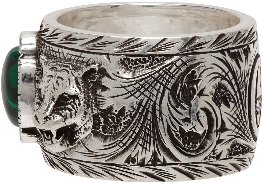 Gucci Silver Feline Garden Ring Gucci