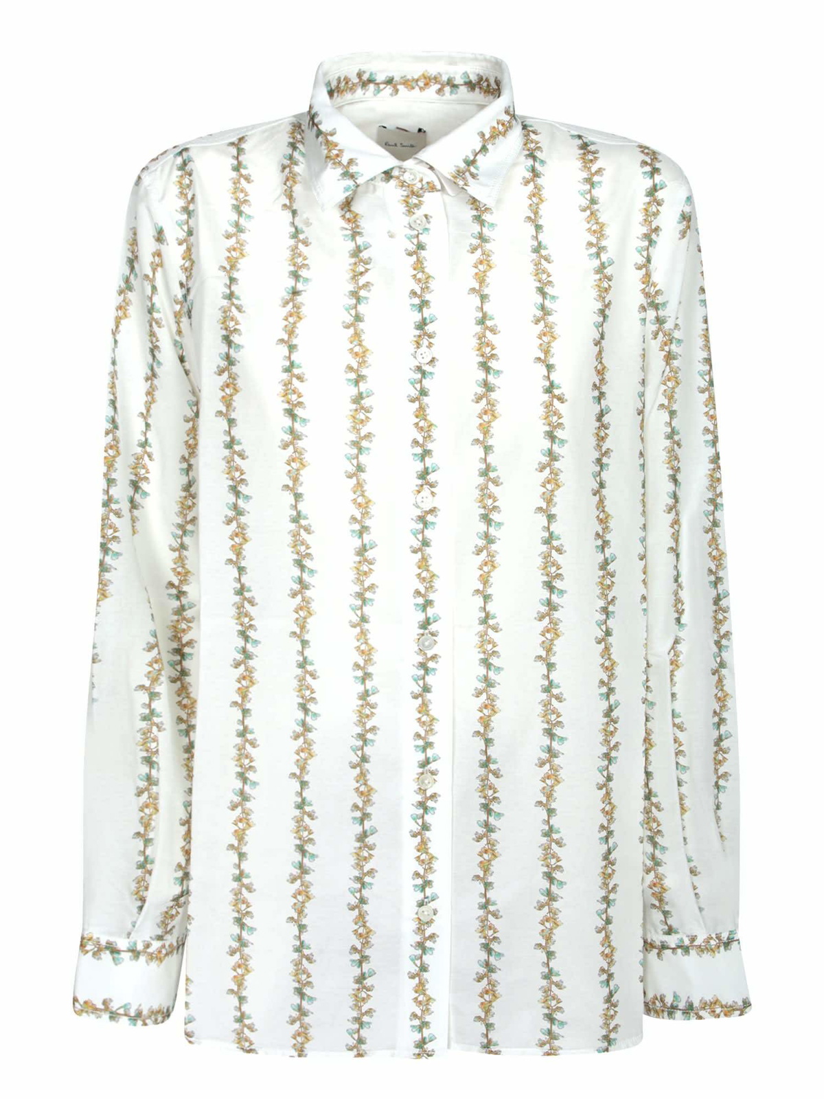 Paul Smith White Floral Pattern Shirt Paul Smith