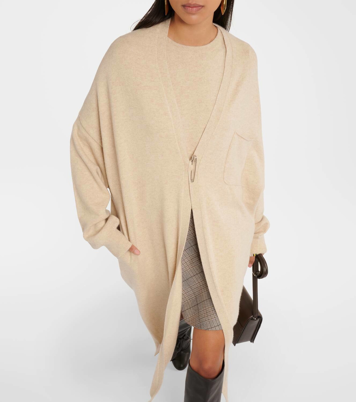Extreme Cashmere Koto oversized cashmere-blend cardigan extreme cashmere