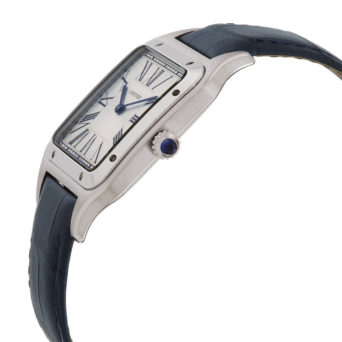 Cartier XL Santos Dumont Hand Wind Silver Dial Mens Watch WSSA0032 Cartier