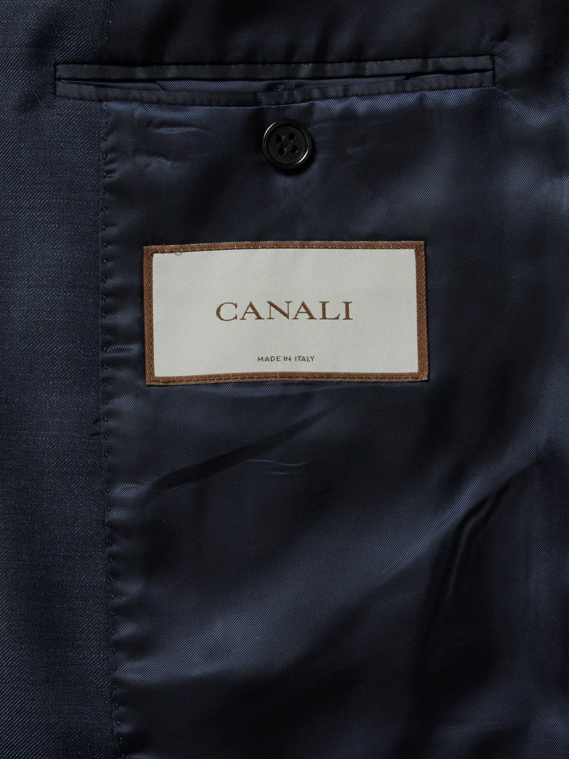 Canali - Super 130s Wool Suit Jacket - Blue Canali