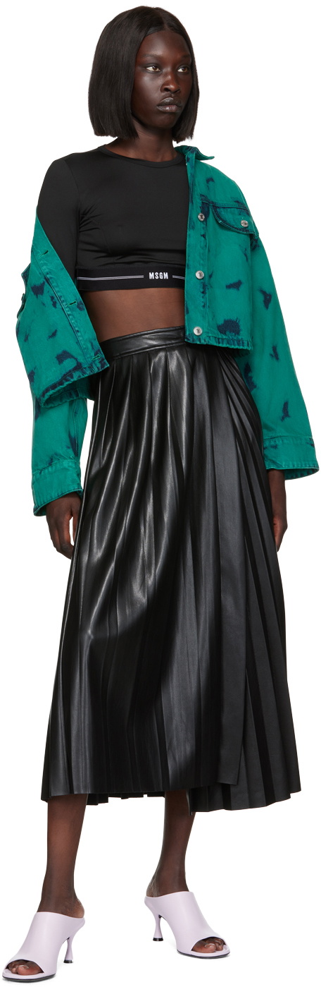 MSGM SSENSE Exclusive Blue Denim Jacket MSGM