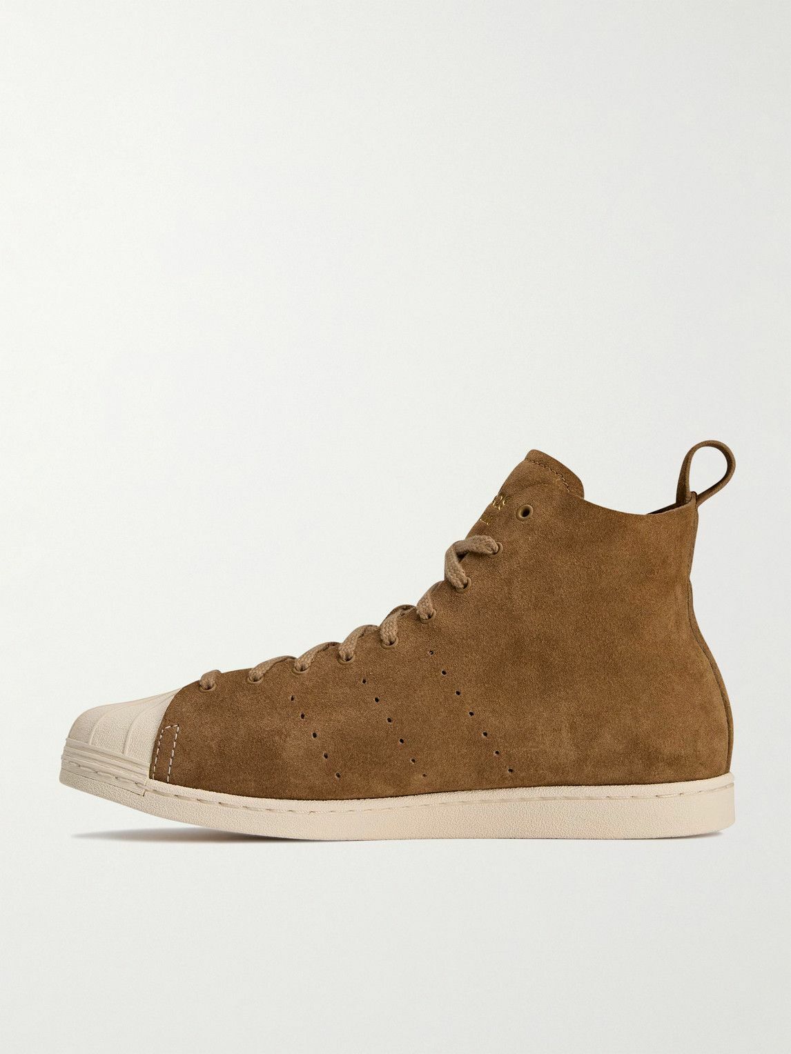 adidas Originals - Wales Bonner Superstar Hi Perforated Suede High-Top ...