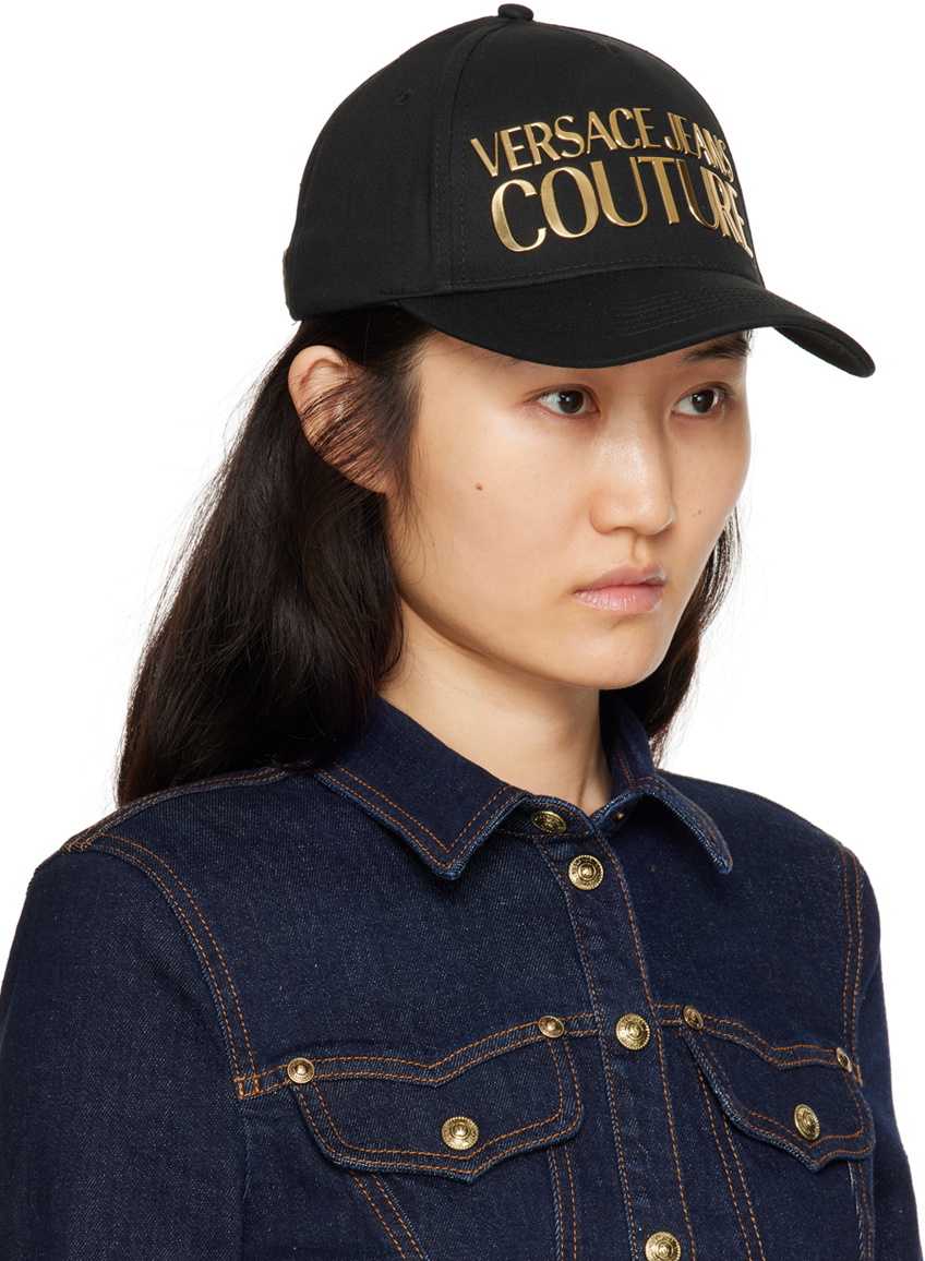 Versace Jeans Couture Black Logo Cap Versace