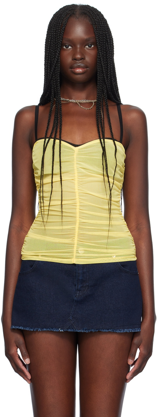 Miaou Yellow Renzo Tube Top Miaou