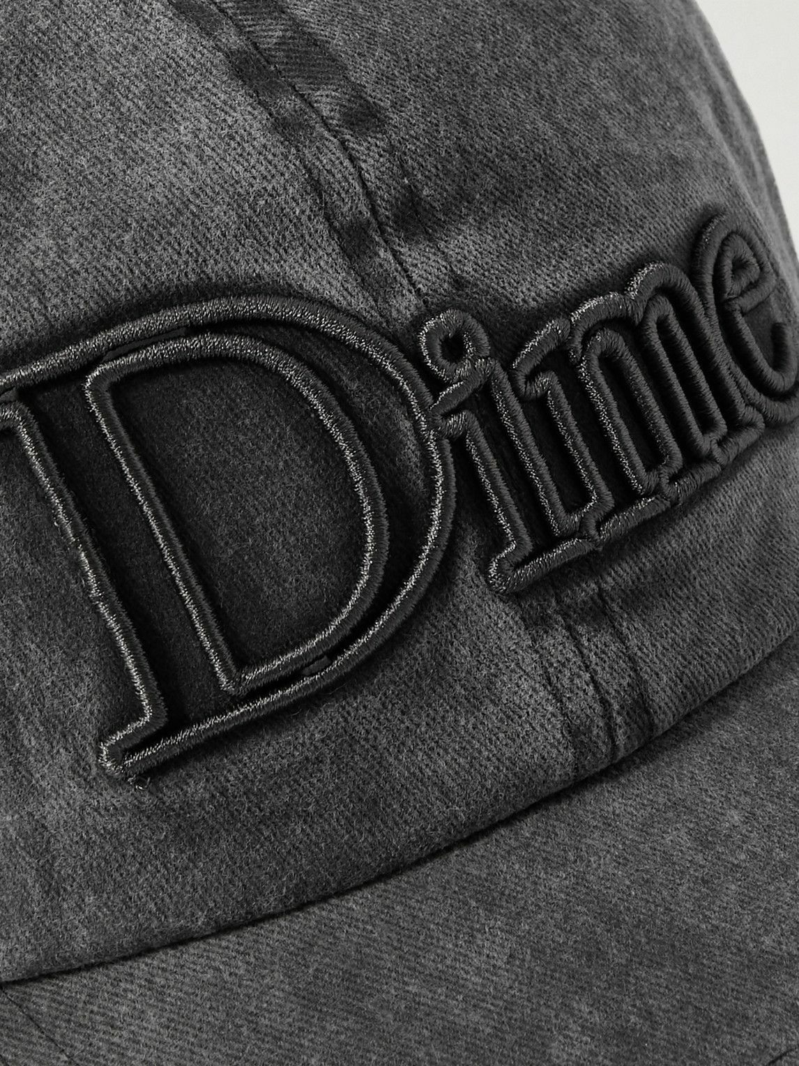 DIME - Logo-Embroidered Washed Cotton-Twill Baseball Cap Dime