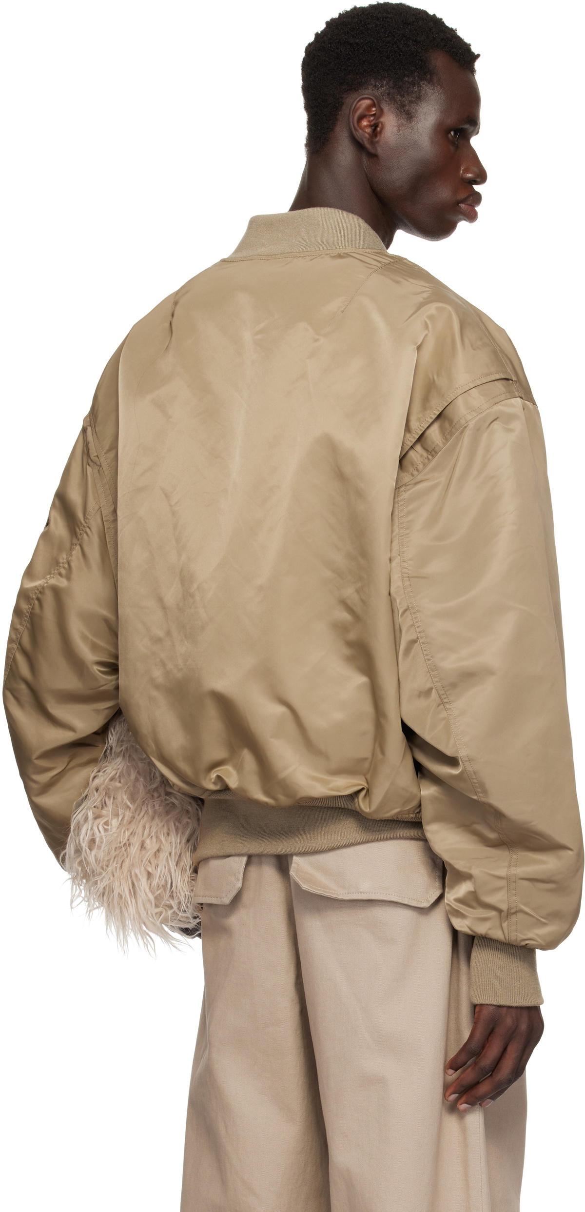 Entire Studios Khaki Broad Bomber Jacket Entire Studios
