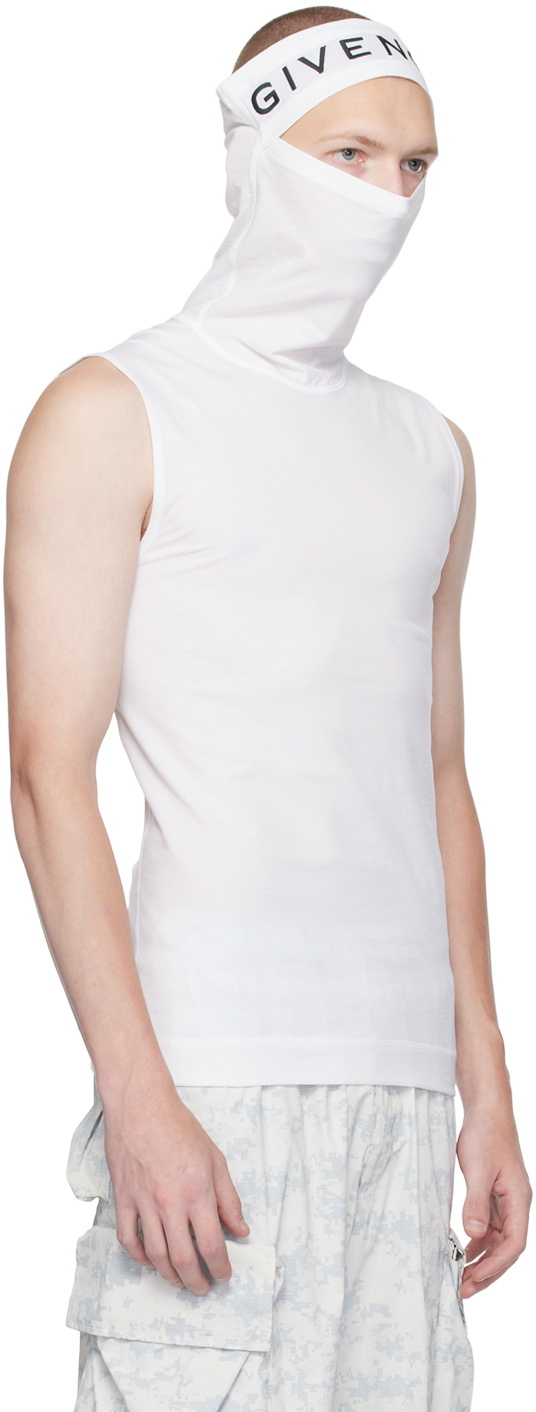 Givenchy White Balaclava Tank Top Givenchy