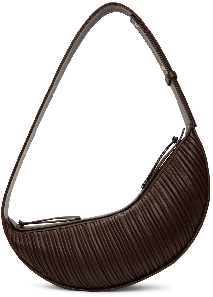 NEOUS Brown Pleated Orion Shoulder Bag NEOUS