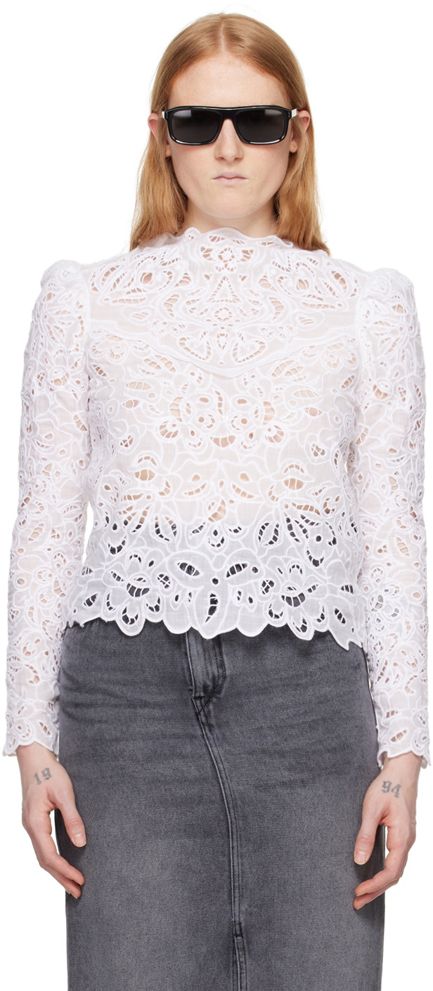 Isabel Marant White Delphi Blouse Isabel Marant