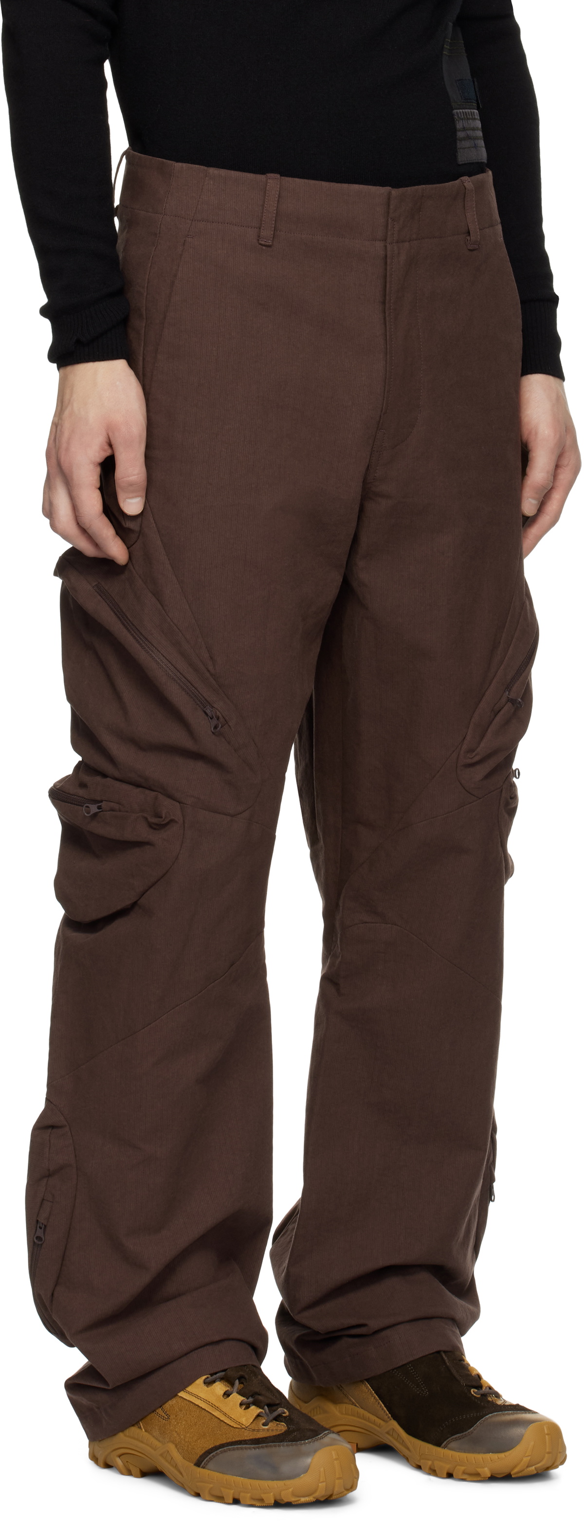 POST ARCHIVE FACTION (PAF) SSENSE Exclusive Brown 7.0 Center Cargo ...