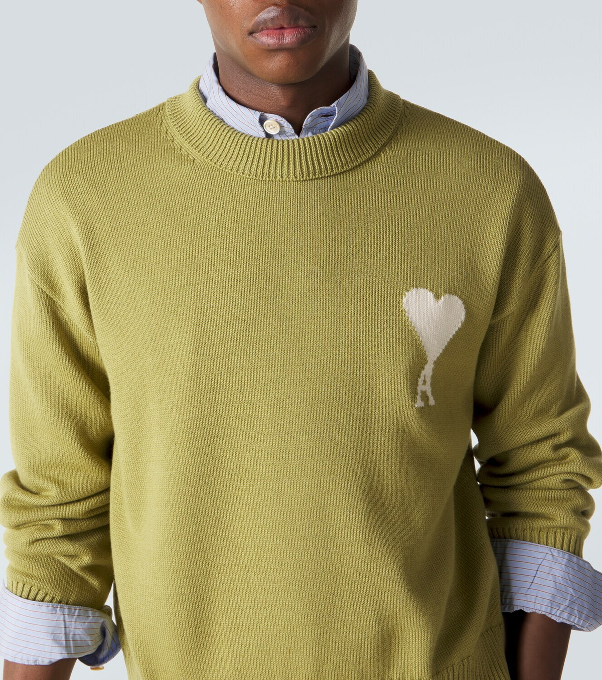 Ami Paris Ami de Cœur wool and cotton sweater AMI
