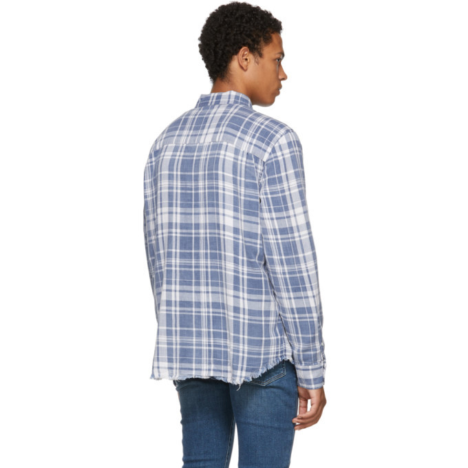 Frame Blue Plaid Shirt Frame Denim