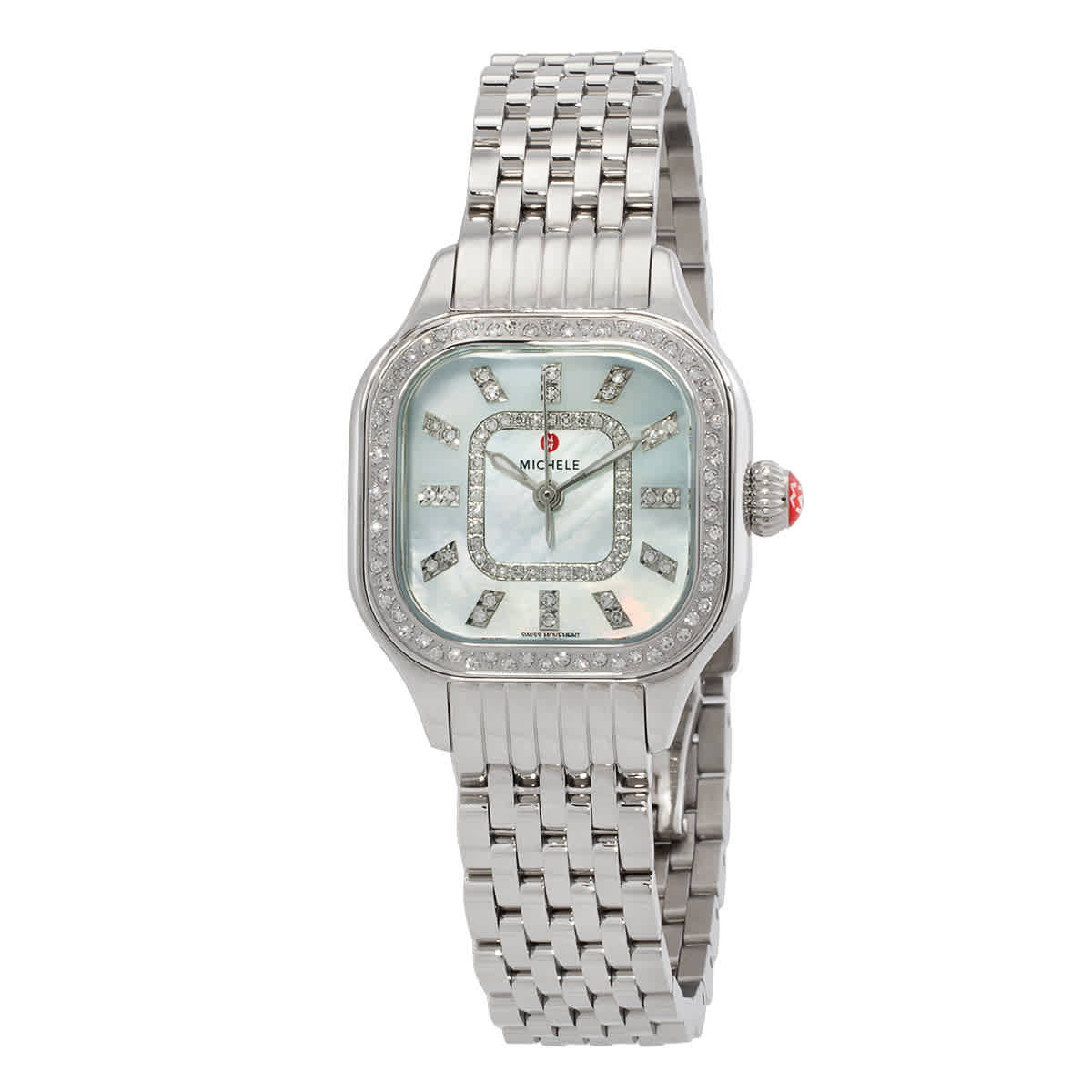 Michele MICHELE MEGGIE Diamond Mother of Pearl Dial Ladies Watch ...