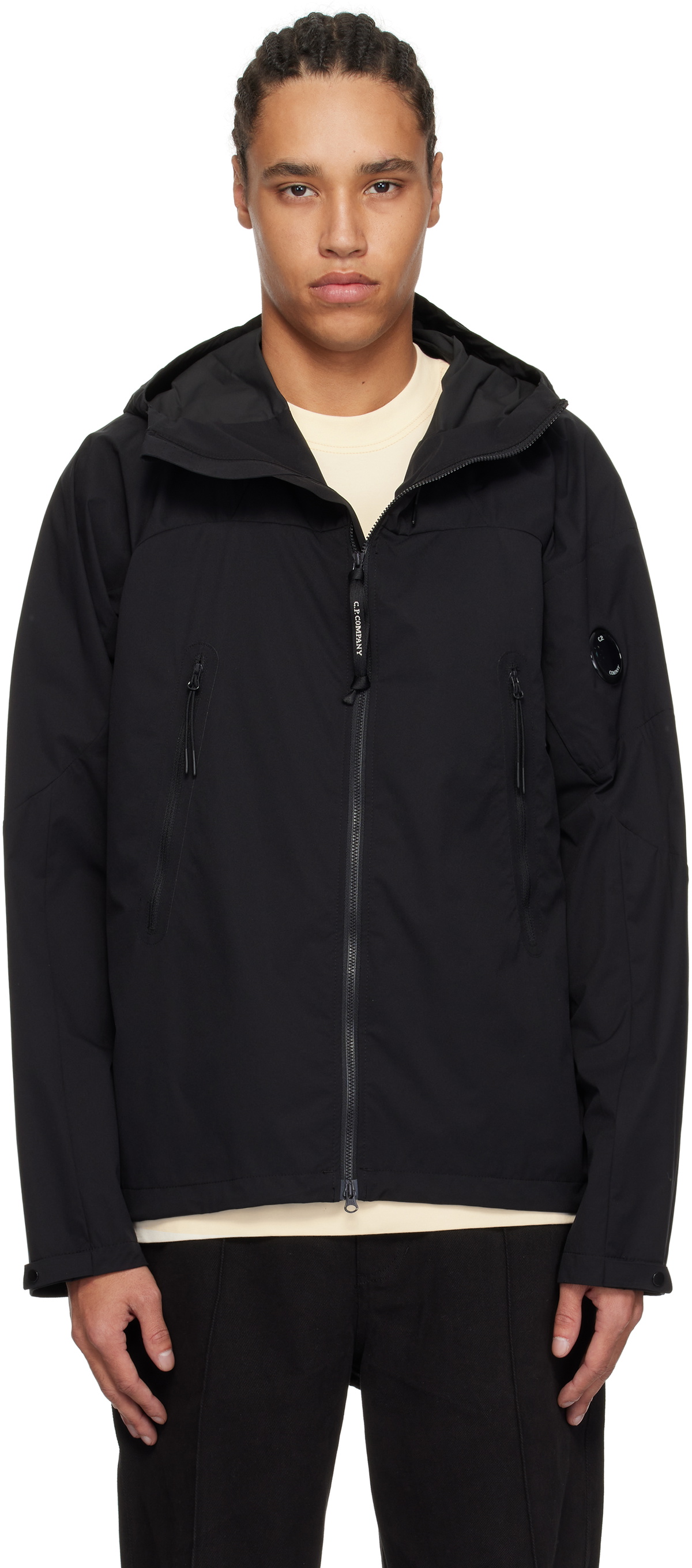 C.P. Company Black Pro-Tek Hooded Jacket C.P. Company