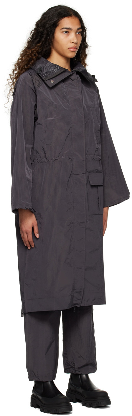 GANNI Gray Parka Coat GANNI