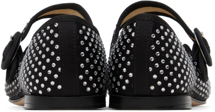 Repetto Black Georgia Square-Toe Mary Jane Ballerina Flats Repetto