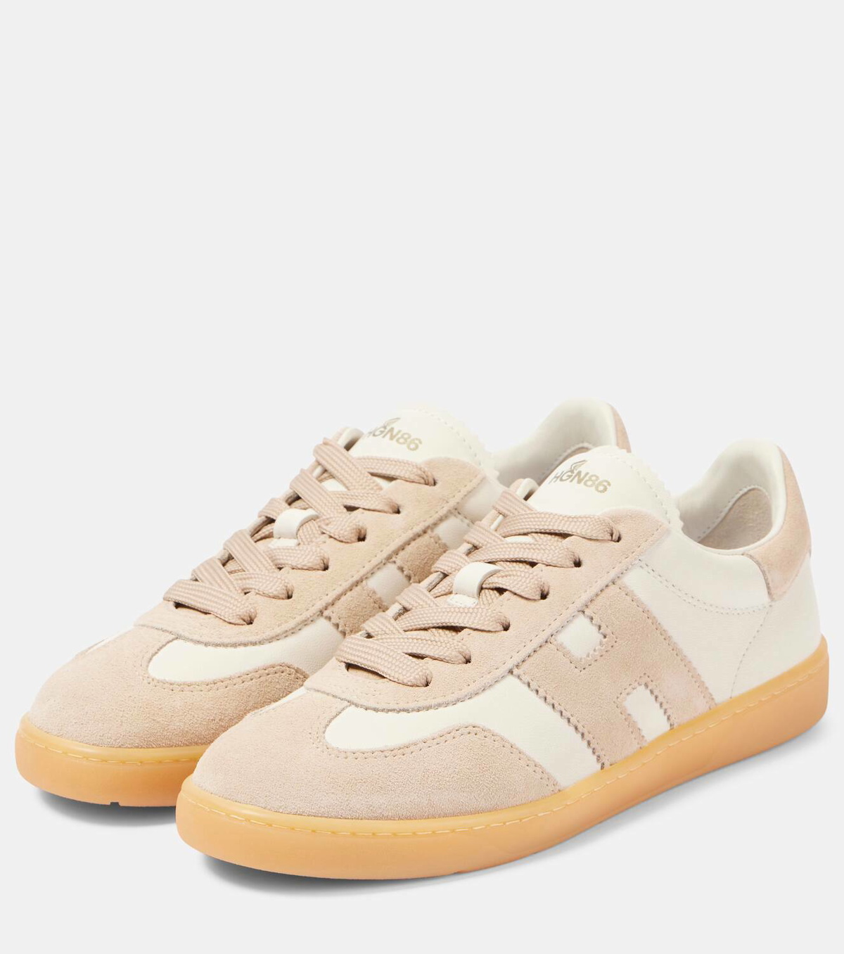 Hogan Cool suede-trimmed leather sneakers Hogan